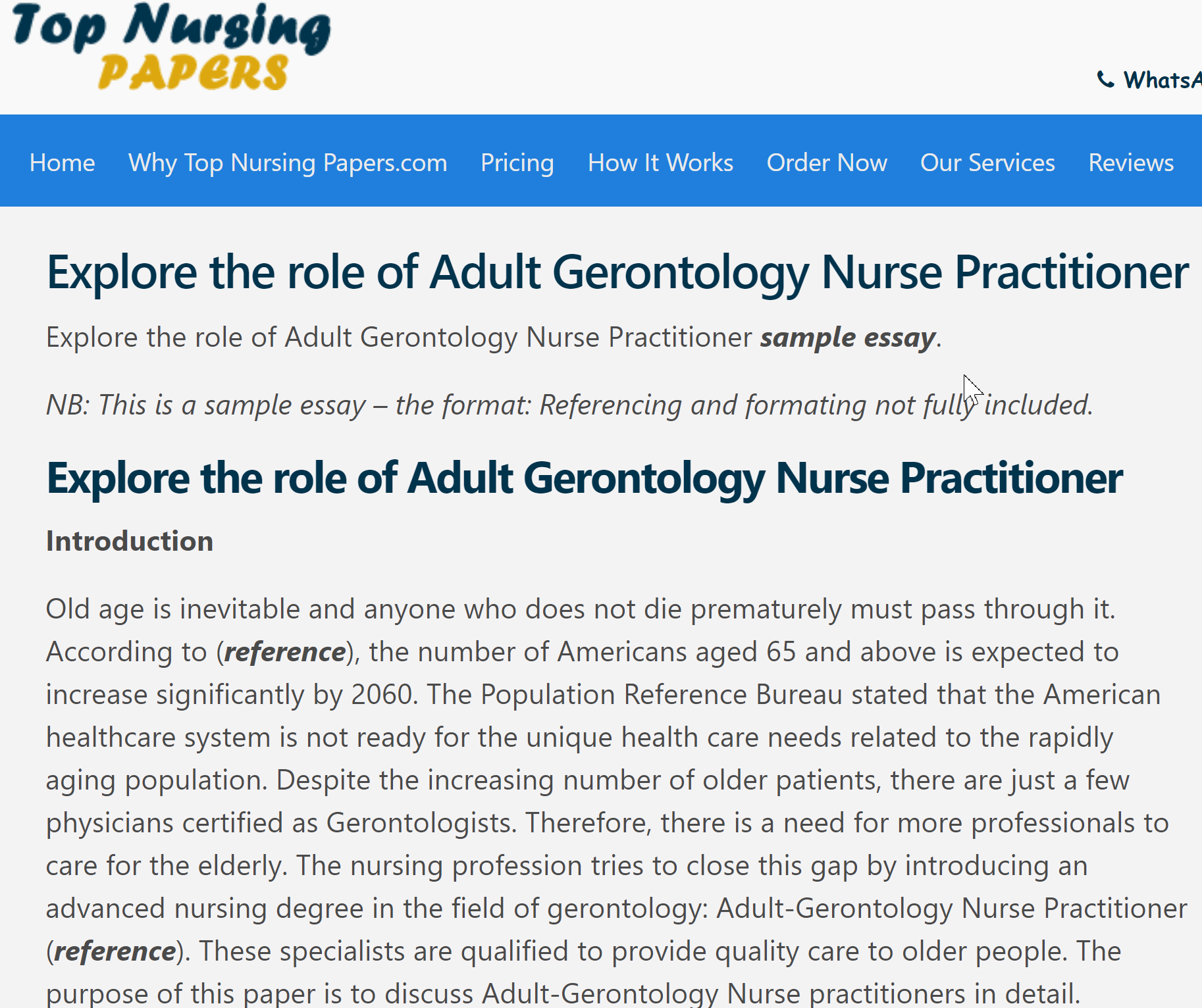 Explore the role of Adult Gerontology Nurse Practitioner - Top Nursing ...
